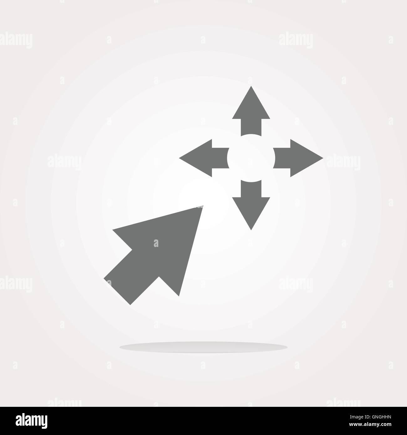 Fullscreen sign icon. Arrows symbol. Icon for App . Vector illustration ...