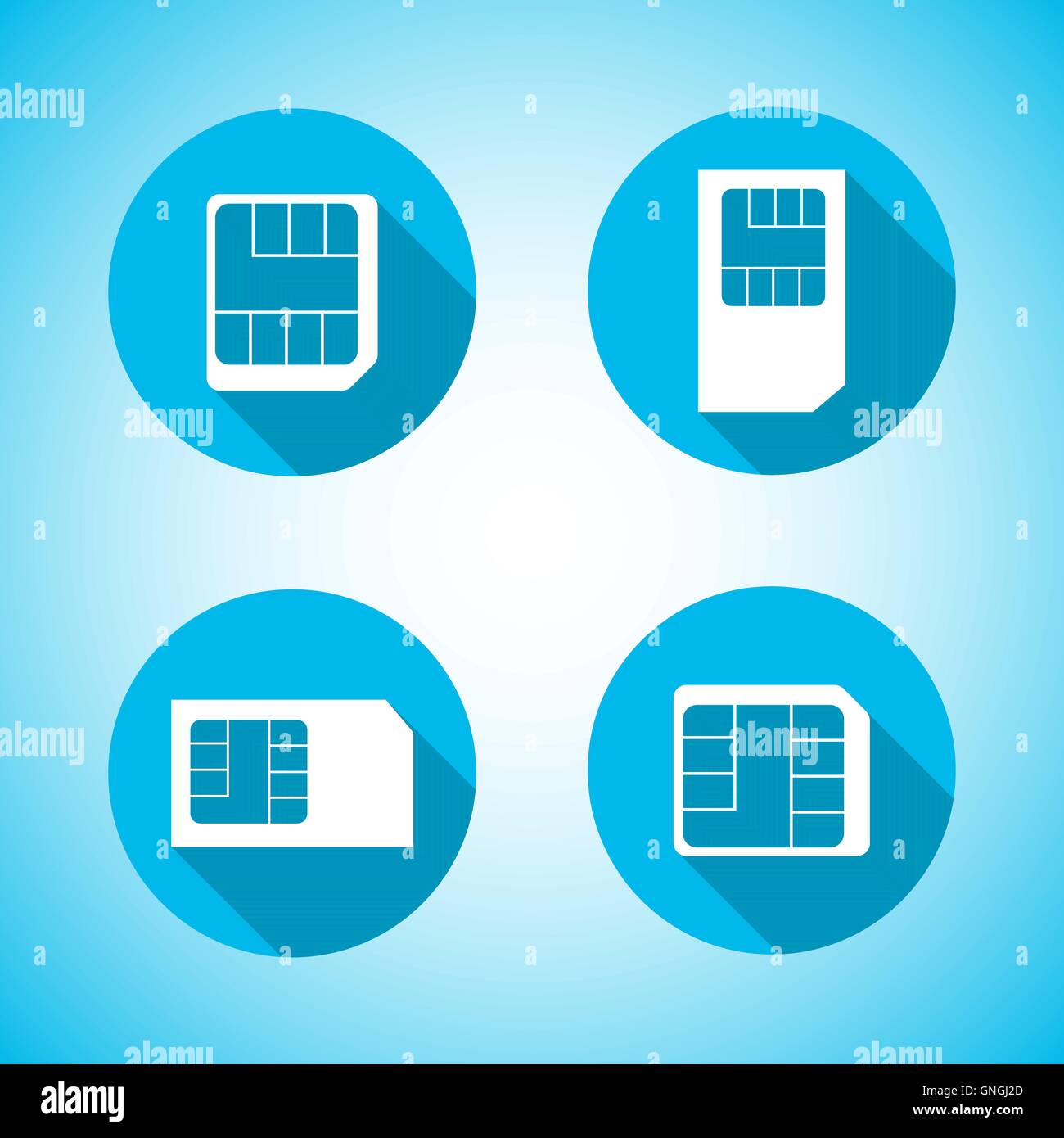 Set icons SIM card, vector illustration Stock Vector Image & Art - Alamy