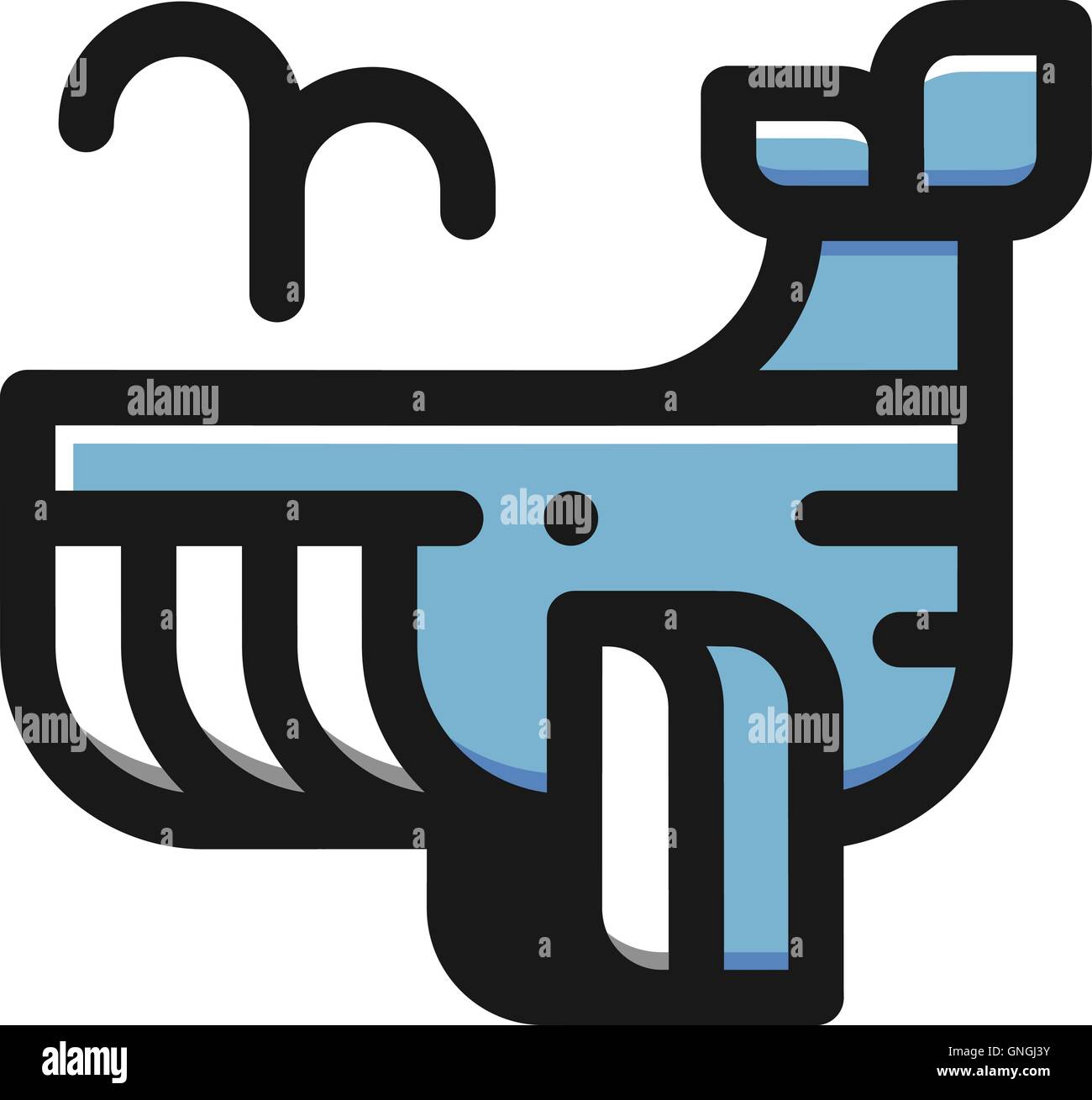 whale vector icon Stock Vector Image & Art - Alamy