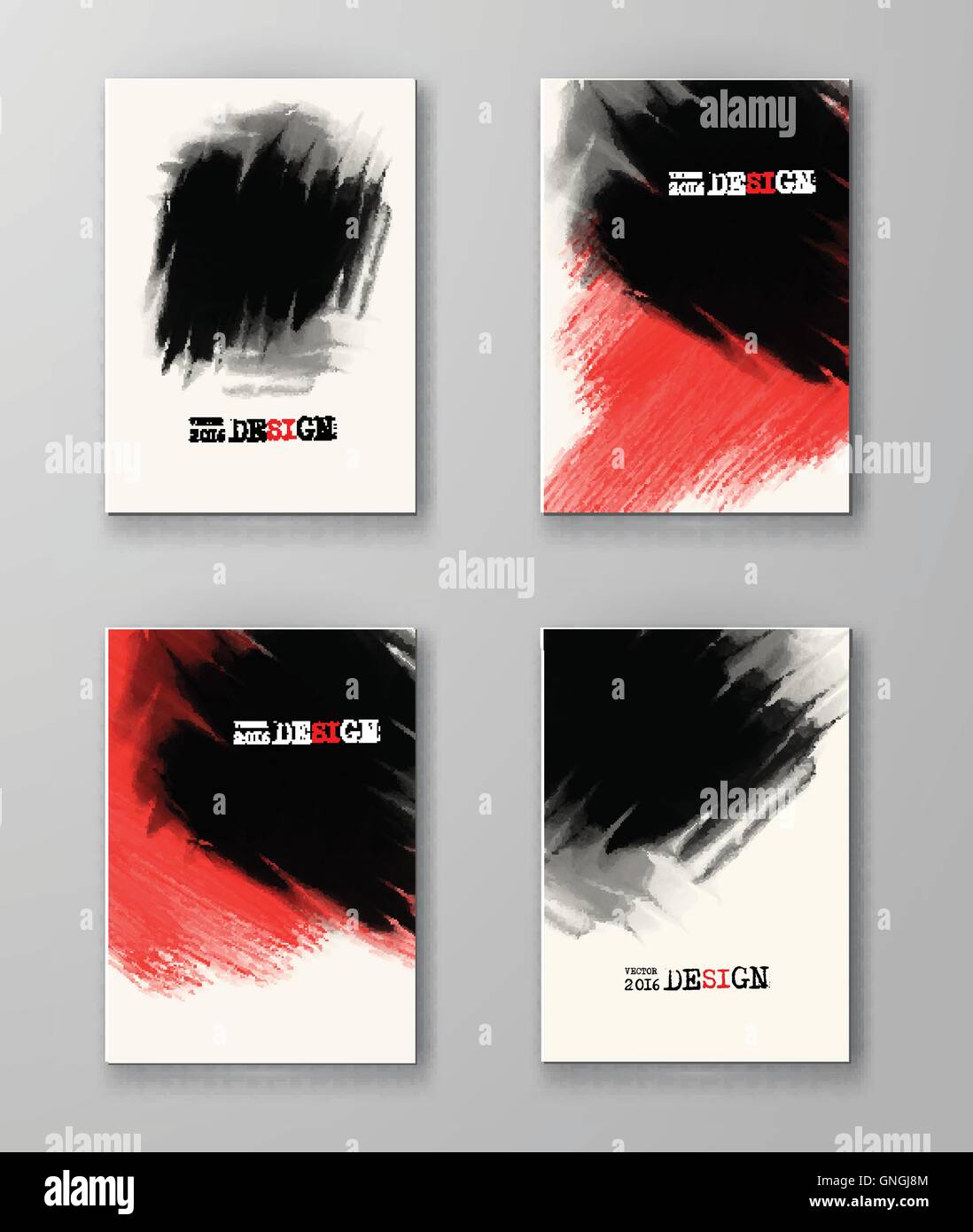 Red ink black background Stock Vector Images - Alamy