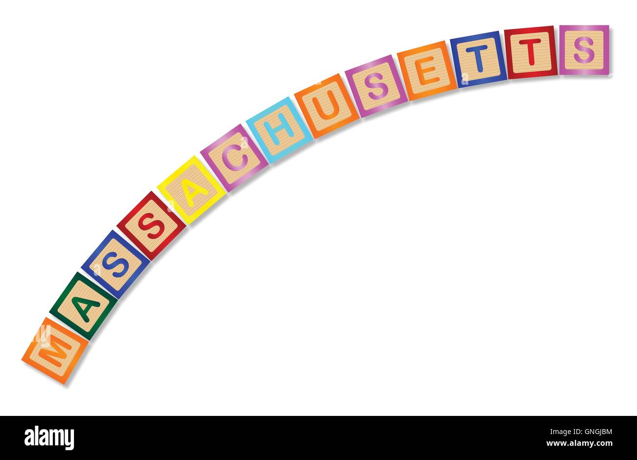 Massachusetts drawing Cut Out Stock Images & Pictures - Alamy