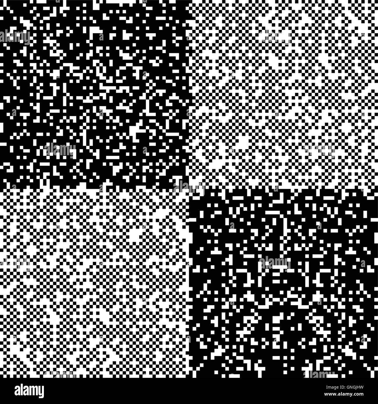 Blue tile grid abstract Black and White Stock Photos & Images - Alamy