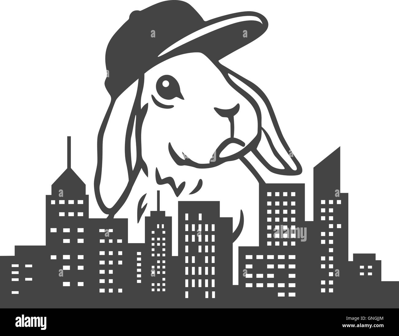 Cute hare Stock Vector Images - Alamy