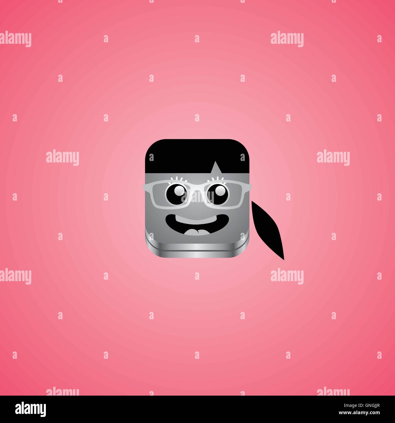 geek girl avatar portrait Stock Vector Image & Art - Alamy