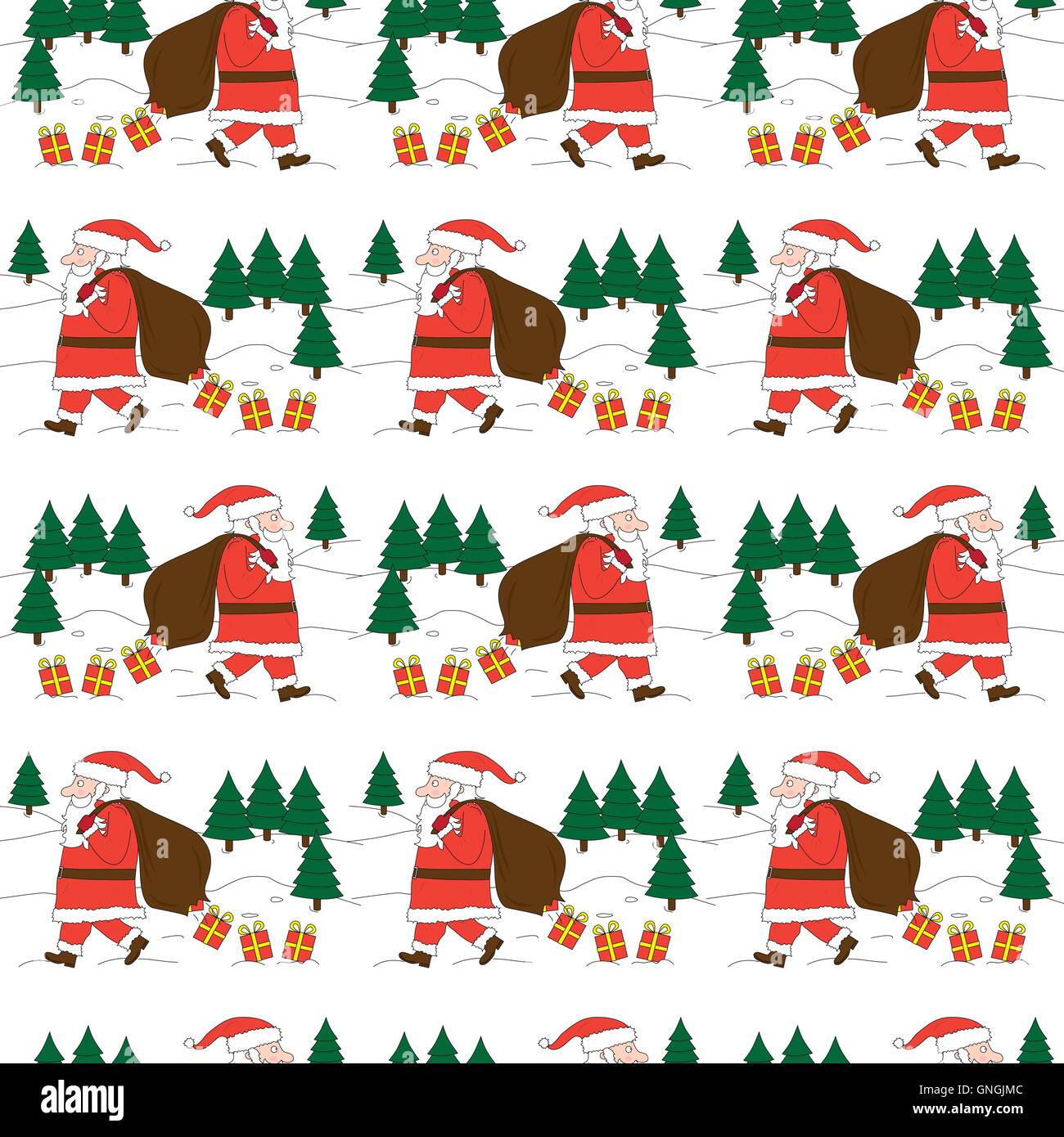 Seamless Santa Claus pattern Stock Vector Image & Art - Alamy