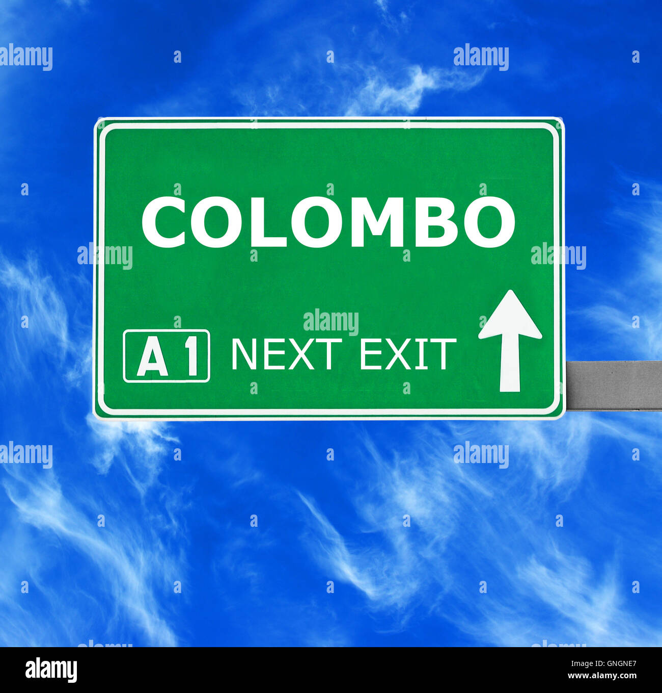 Colombo road sign hi-res stock photography and images - Alamy