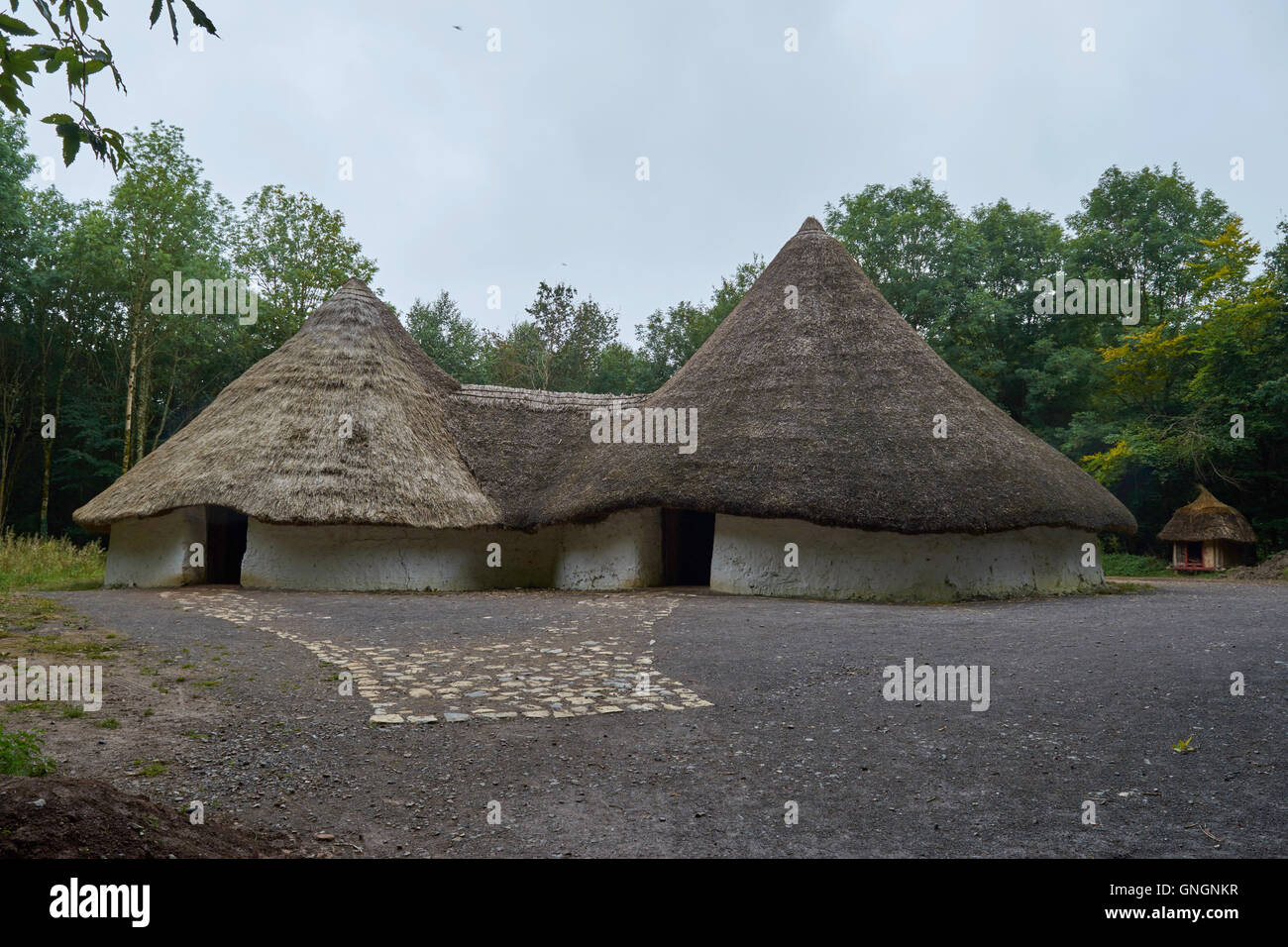 iron age huts Stock Photo - Alamy