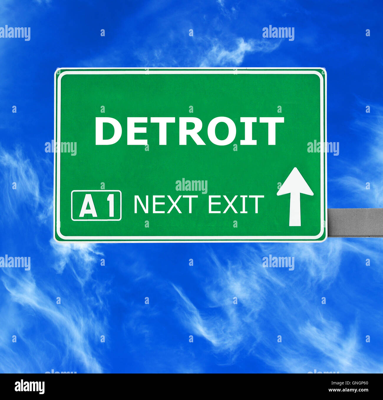 Welcome detroit city sign michigan hi-res stock photography and images ...