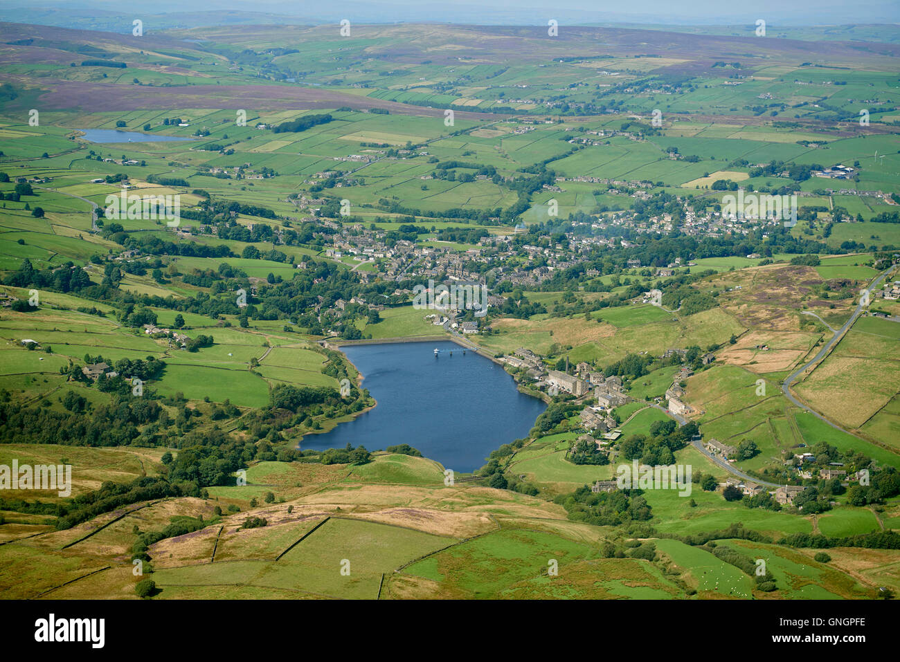 Oxenhope, near Haworth, West Yorkshire, nestling in the foothills of ...