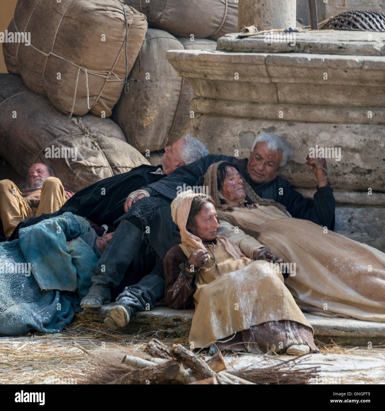 Group of beggars hi-res stock photography and images - Alamy