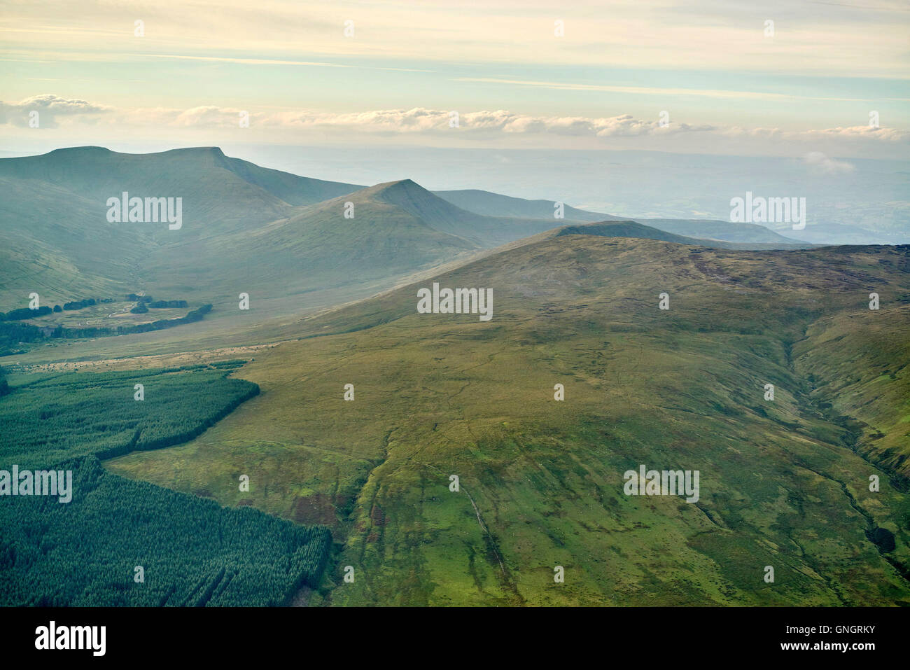 Aerial brecon beacons hi-res stock photography and images - Alamy