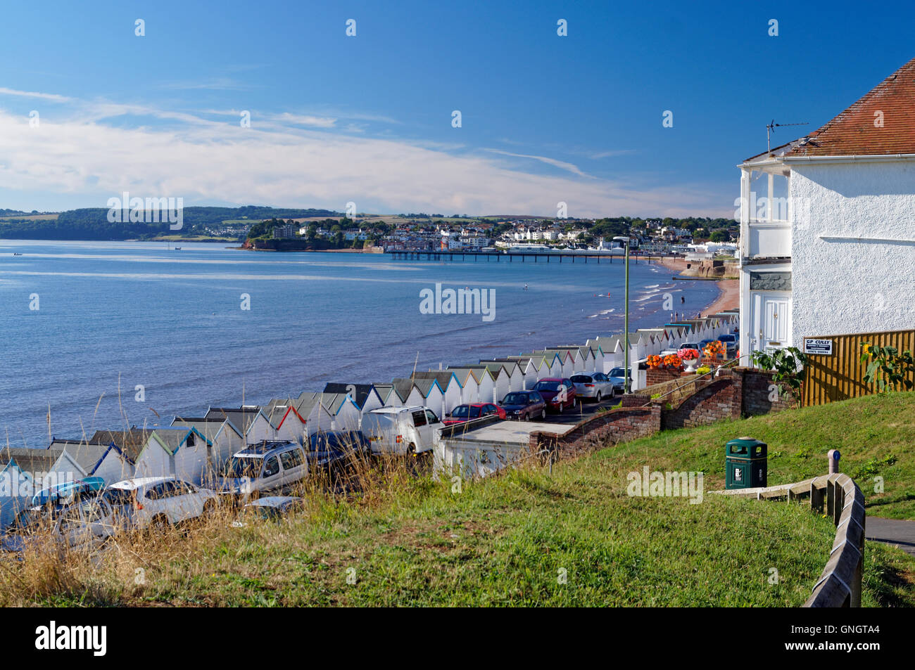 South West Coastal path, Preston Sands, Paignton, South Devon, England ...