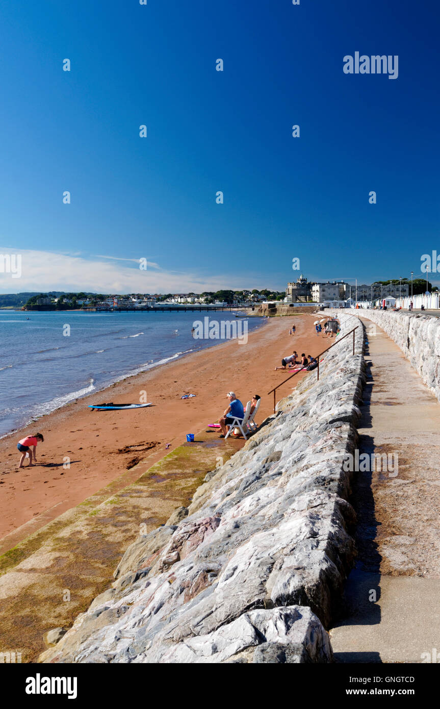 Preston sands paignton devon beach seaside sea england hi-res stock ...