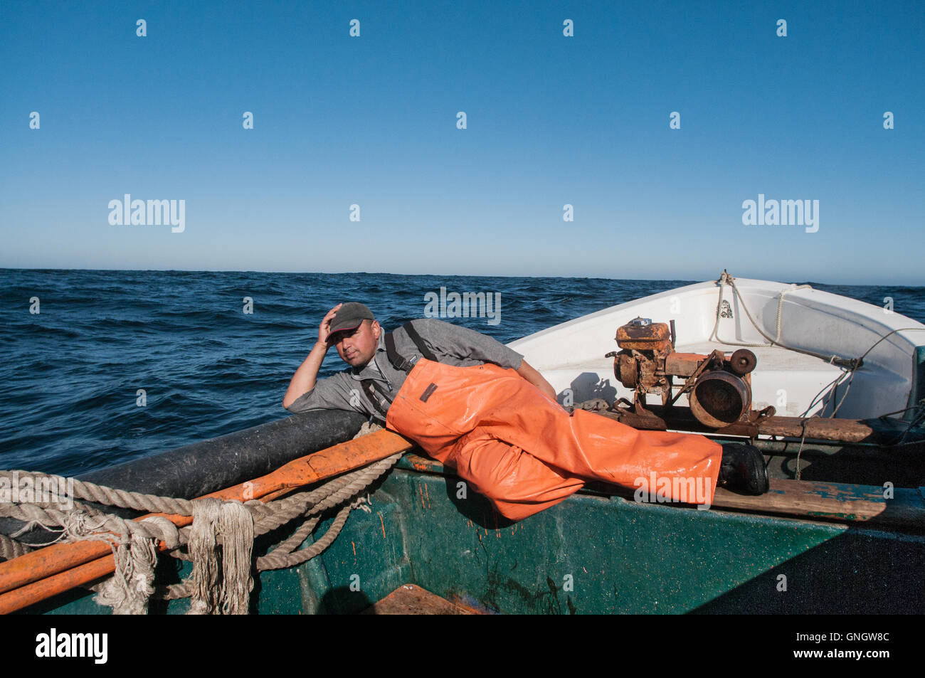 Struggle of a fisherman hi-res stock photography and images - Alamy