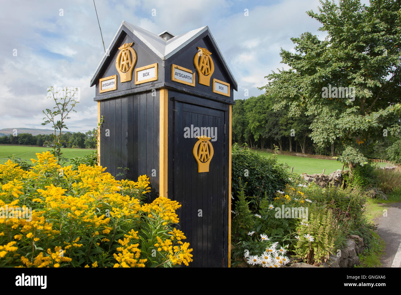 AA phone box in Aysgarth North Yorkshire also known as sentry box. This ...