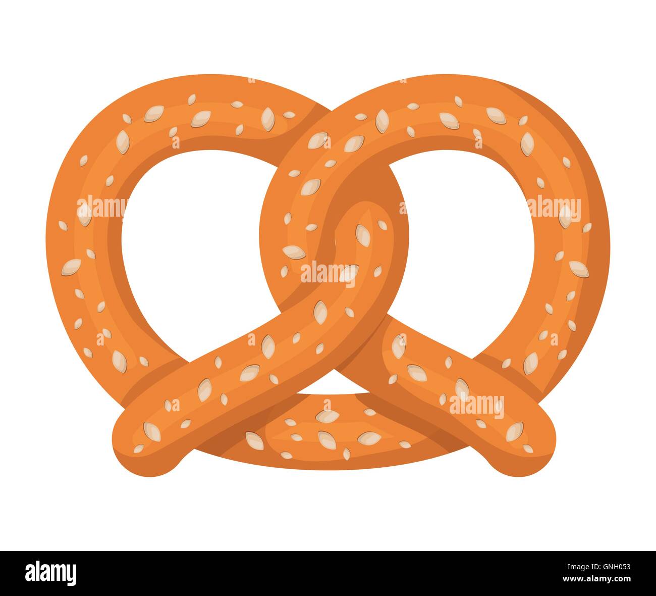 delicious pretzel isolated icon Stock Vector Image & Art - Alamy