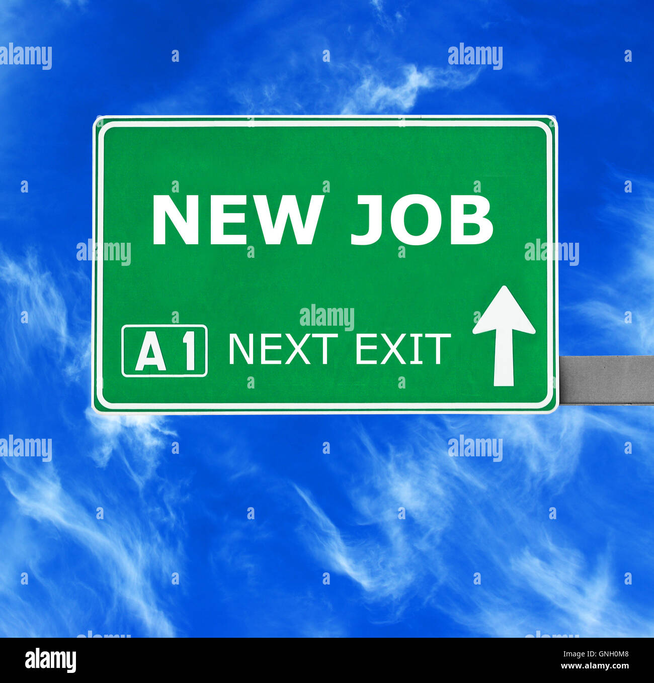 New job road sign hi-res stock photography and images - Alamy