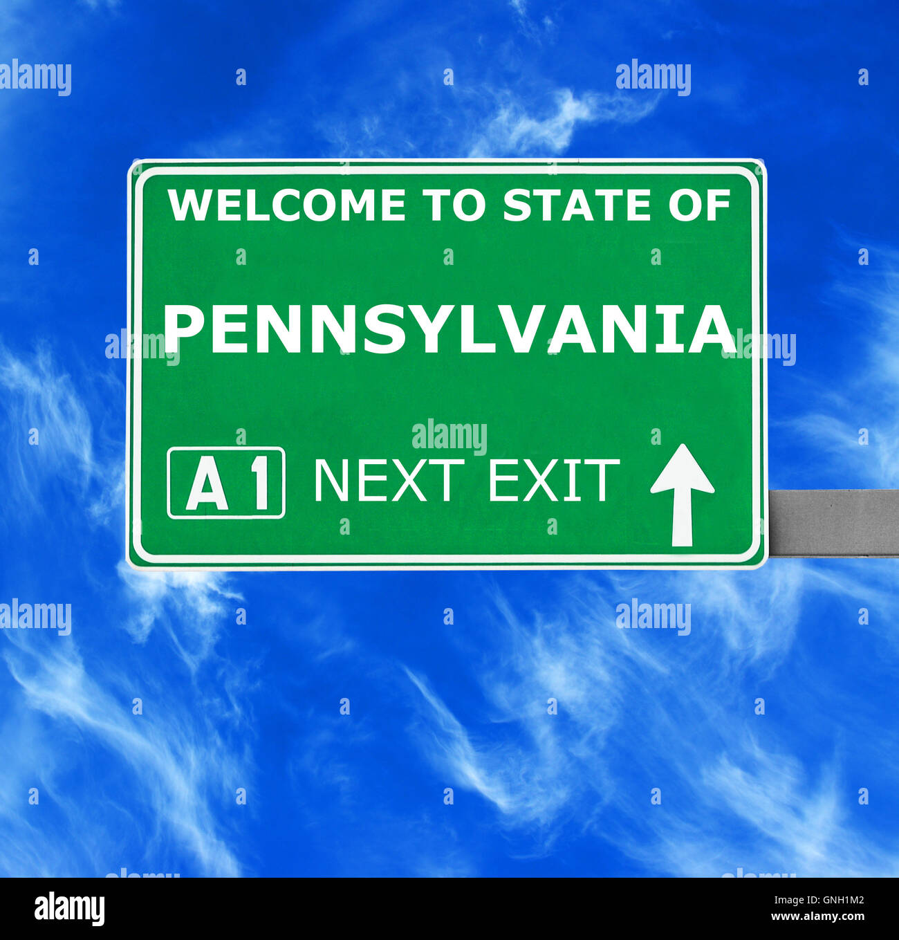 Pennsylvania Welcome Sign Stock Photos & Pennsylvania Welcome Sign ...