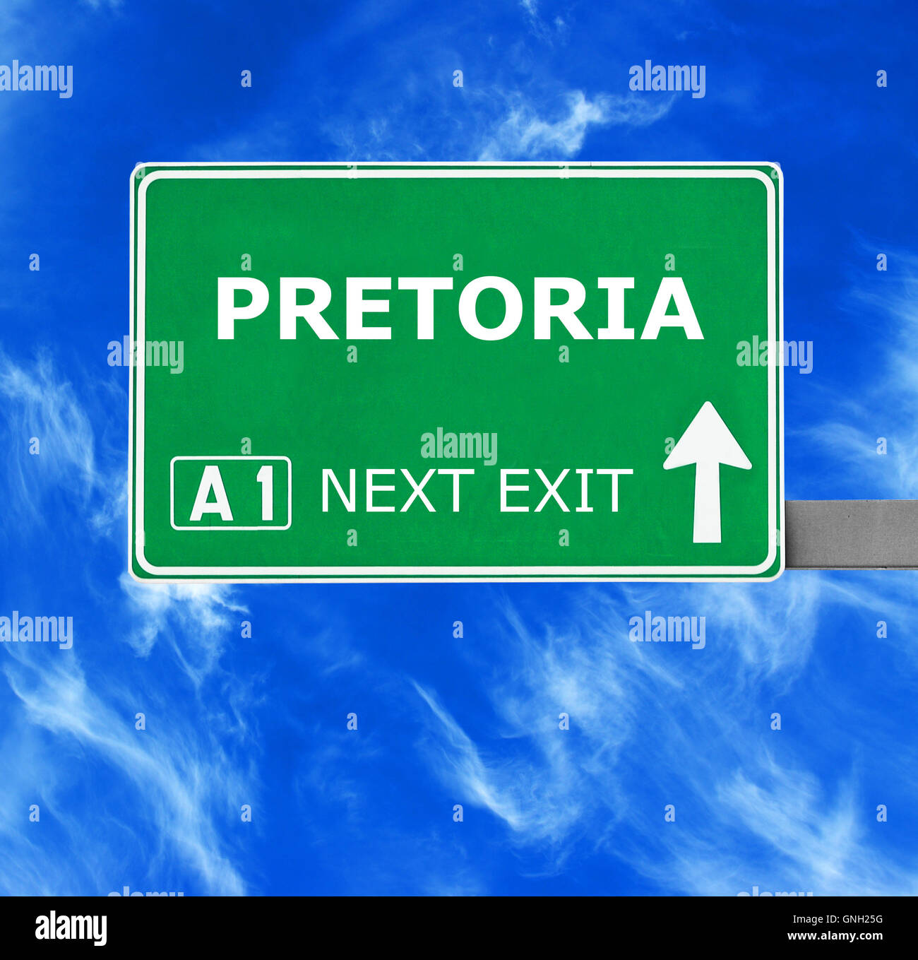 Pretoria road sign hi-res stock photography and images - Alamy