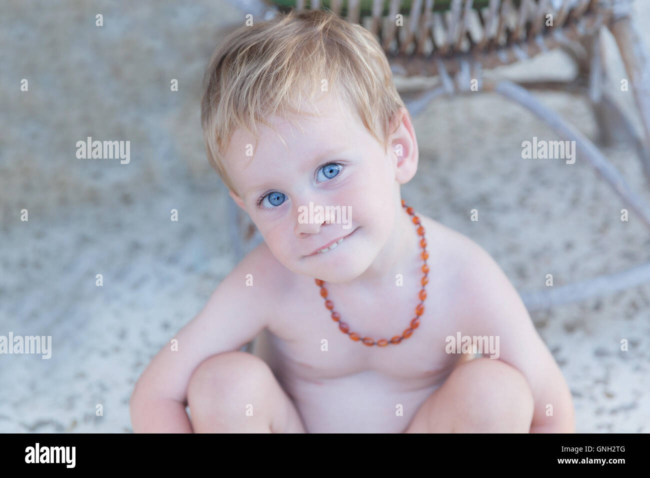 Portrait Of A Smiling Boy Stock Photo Alamy
