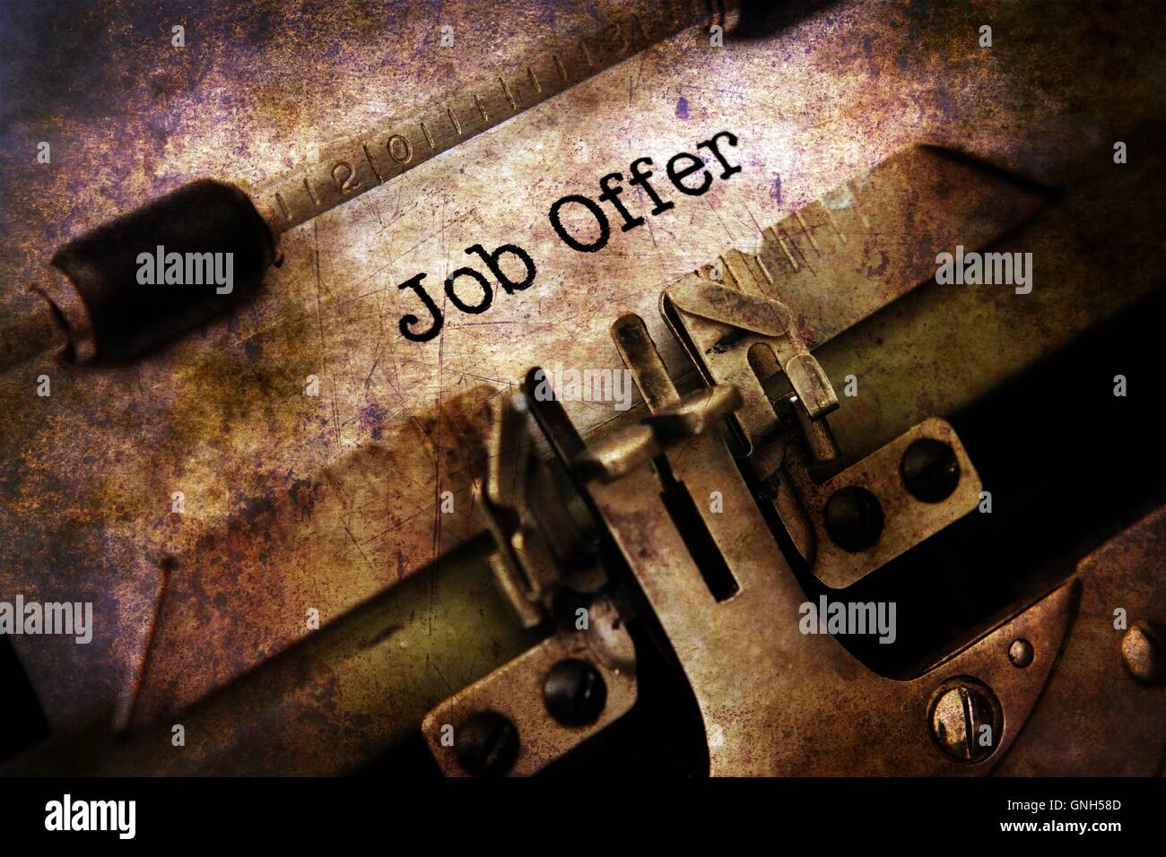 Employment form on typewriter hi-res stock photography and images - Alamy