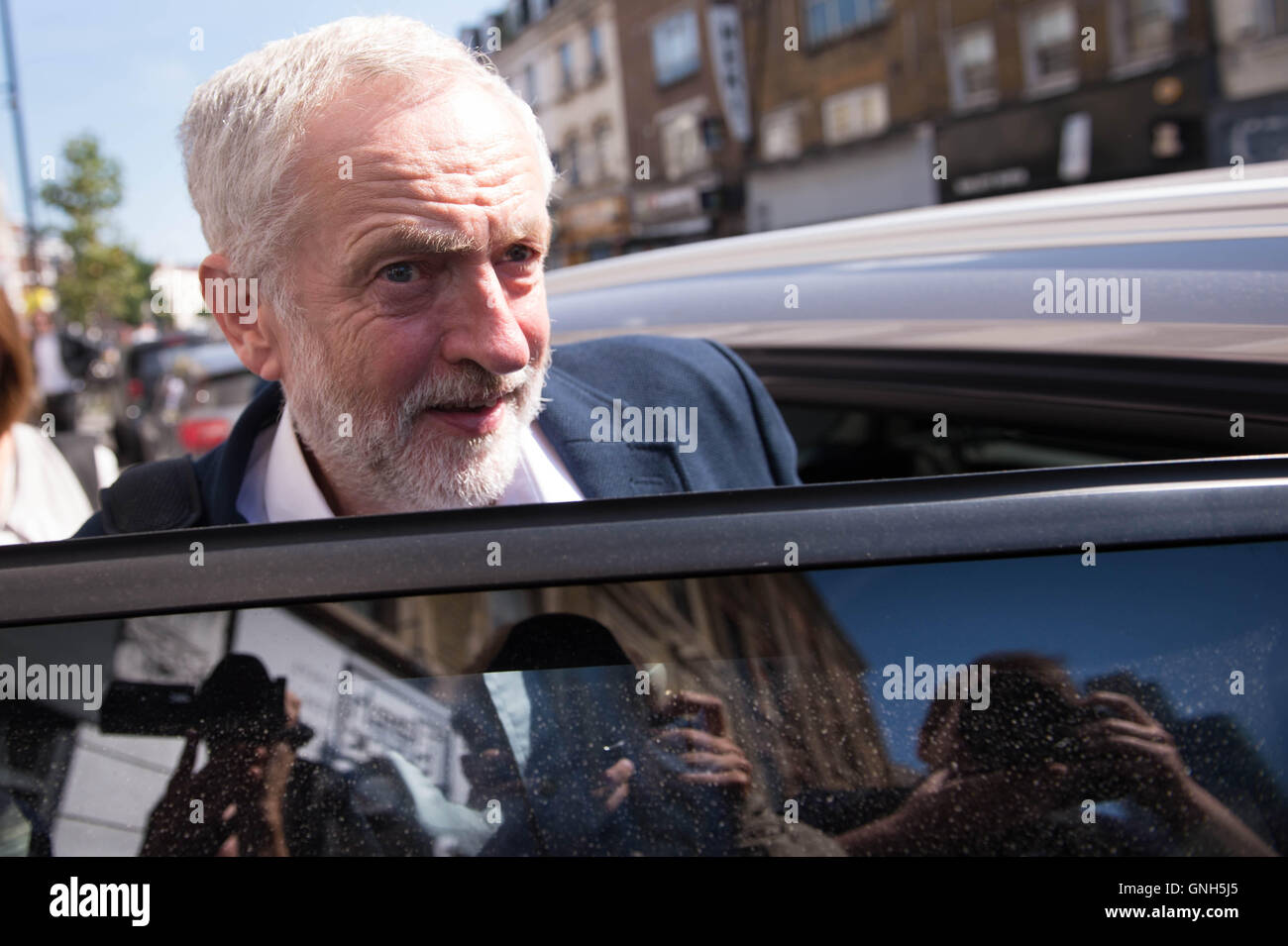 Labour leader Jeremy Corbyn leaves following Labour's Digital Democracy ...