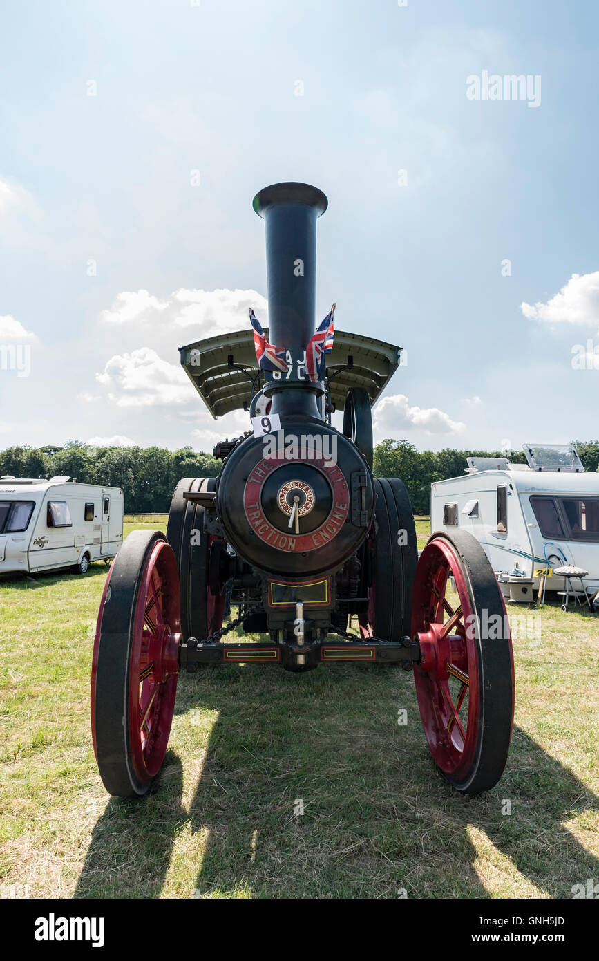 Vintage 1889 Burrell steam driven traction engine "Old Faithful" at ...