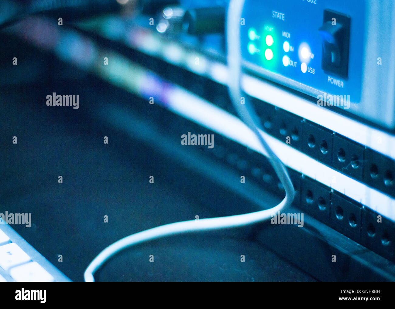 Professional sound recording audio studio digital equipment, amplifier ...