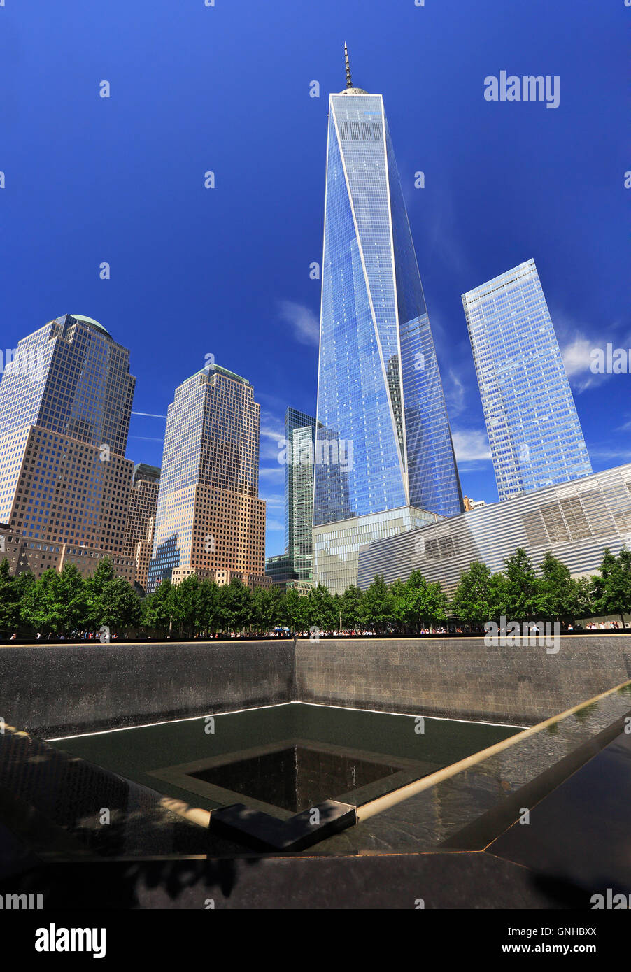 WTC Memorial Plaza, National September 11 Memorial, Manhattan, New York ...