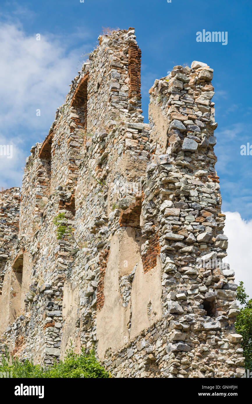 Apponyi castle ruins from the 13th century. Oponice, Slovakia Stock ...