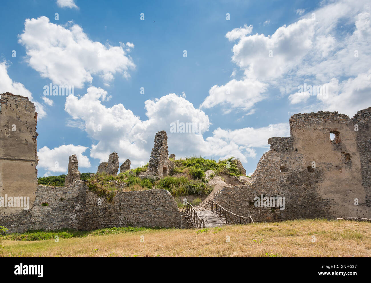 Apponyi castle ruins from the 13th century. Oponice, Slovakia Stock ...