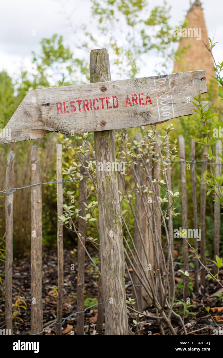 Restricted area sign hi-res stock photography and images - Alamy