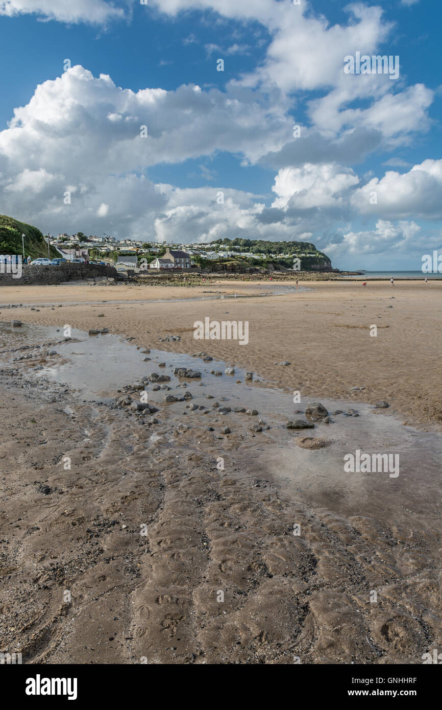 A view of Benllech on Anglesey taken on a sunny August afternoon Stock ...