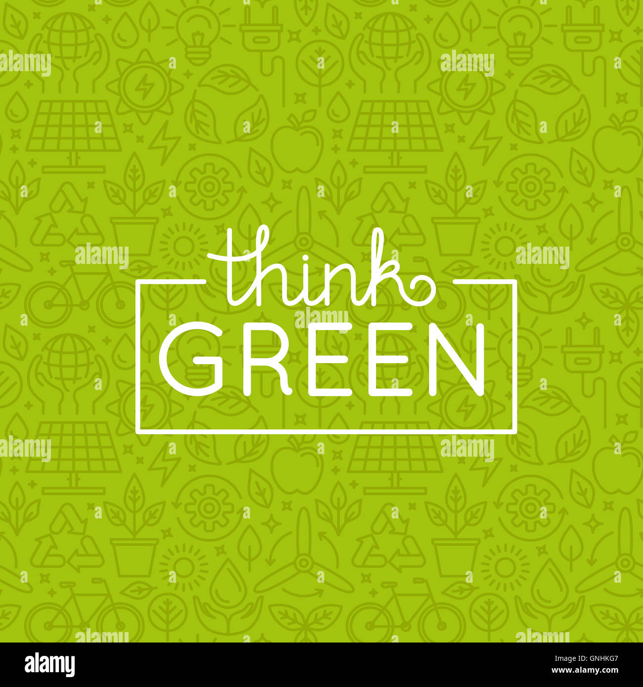 Think Green Poster High Resolution Stock Photography and Images - Alamy