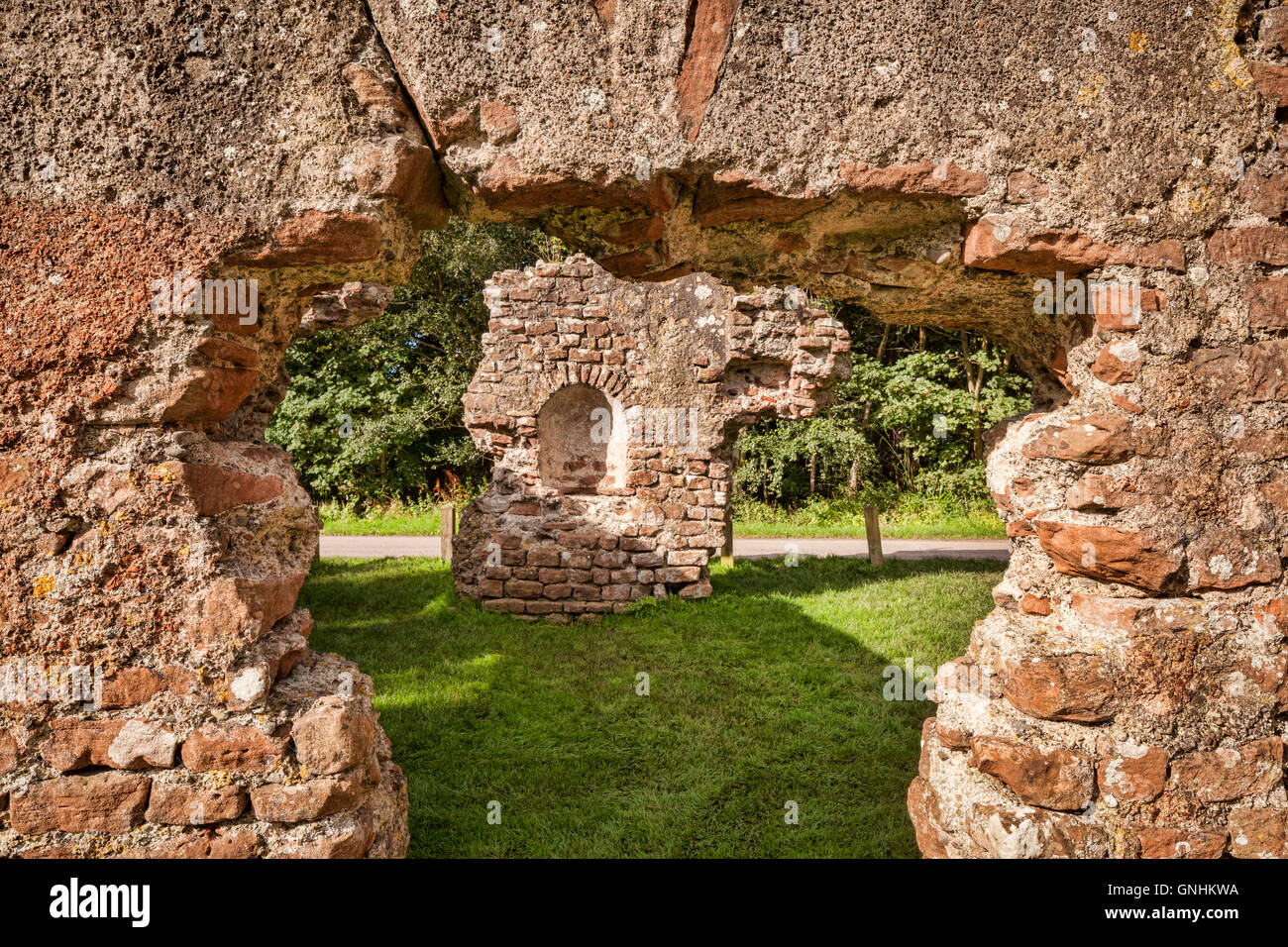 Ruins of the Roman bath house at Glannoventa, the modern Ravenglass, in ...