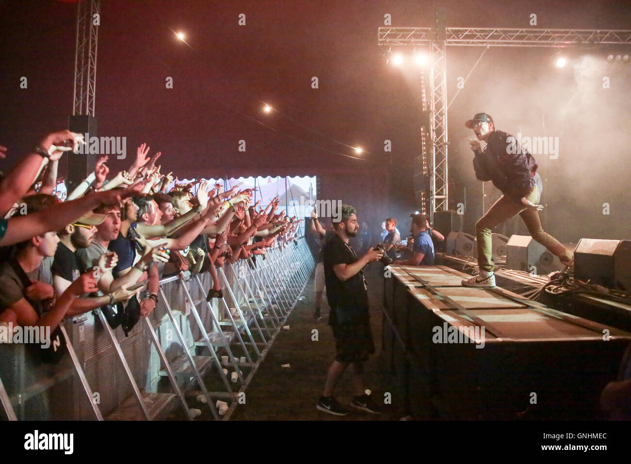 The rapper known as Logic (real name Robert Bryson Hall II) performing ...