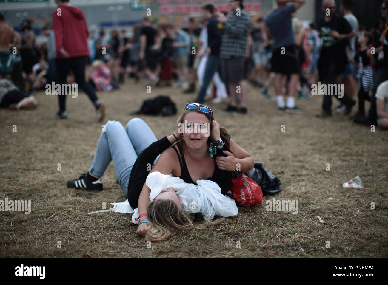 General views on day 3 of the 2016 Reading Festival. Picture date ...