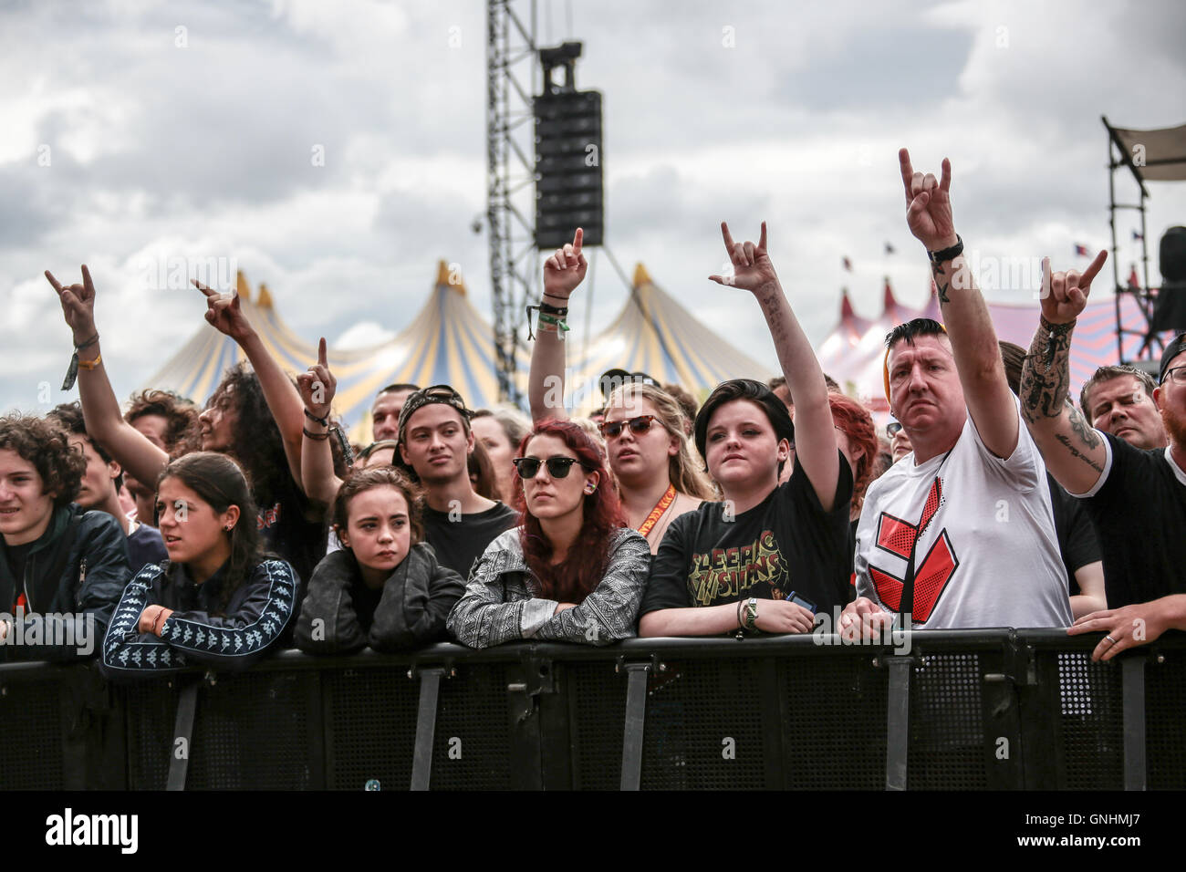 General views on day 3 of the 2016 Reading Festival. Picture date ...