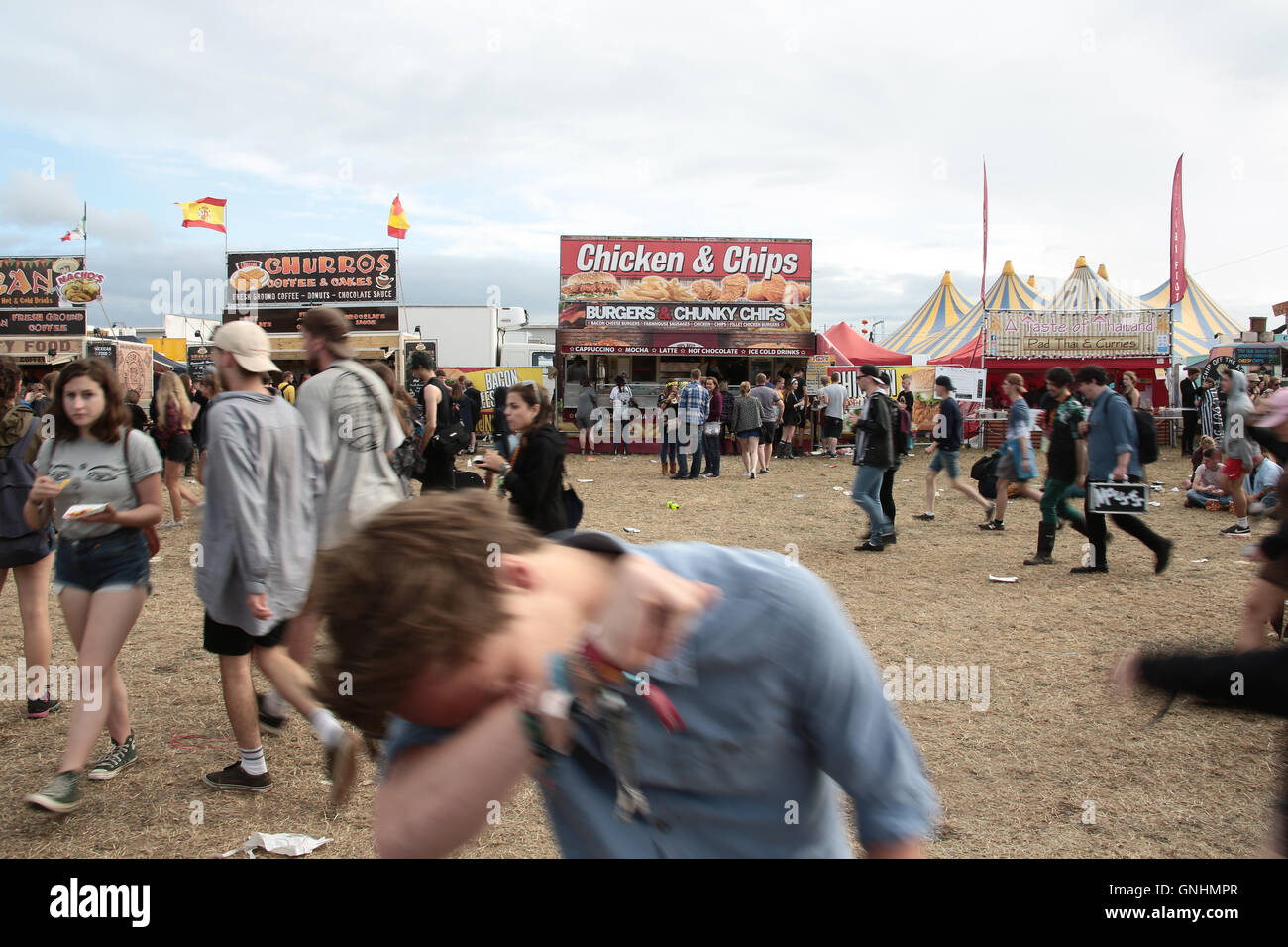 General views on day 3 of the 2016 Reading Festival. Picture date ...