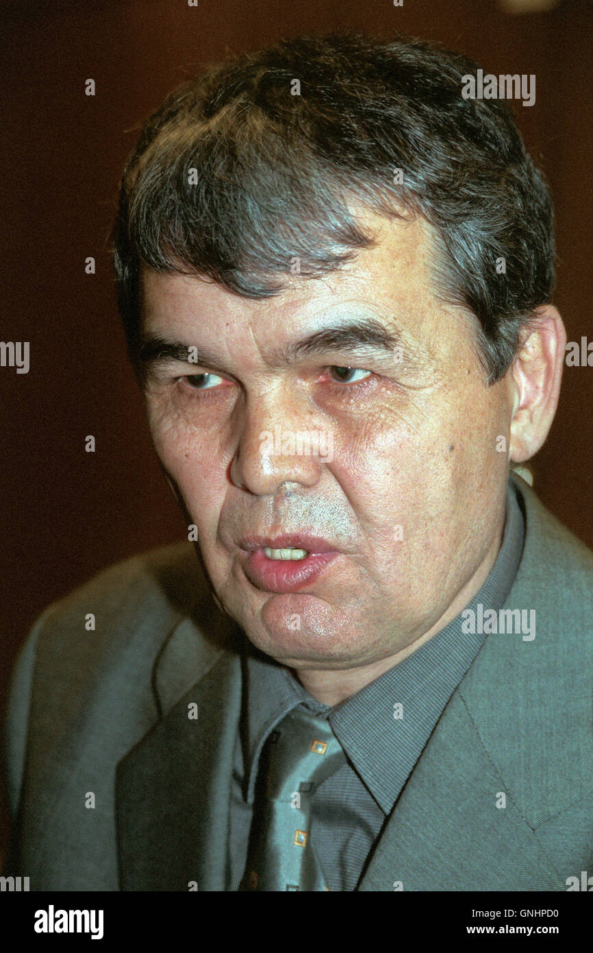 Uzbek opposition leader Muhammad Salih pictured during an interview ...
