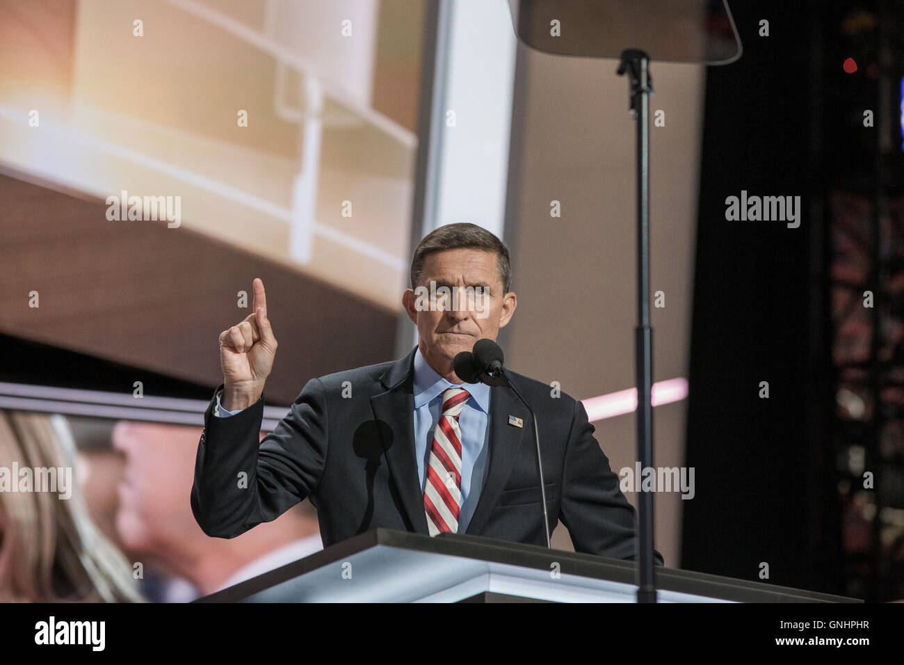 Cleveland, Ohio, USA, 18th July, 2016 Lt. General Michael Flynn at the ...