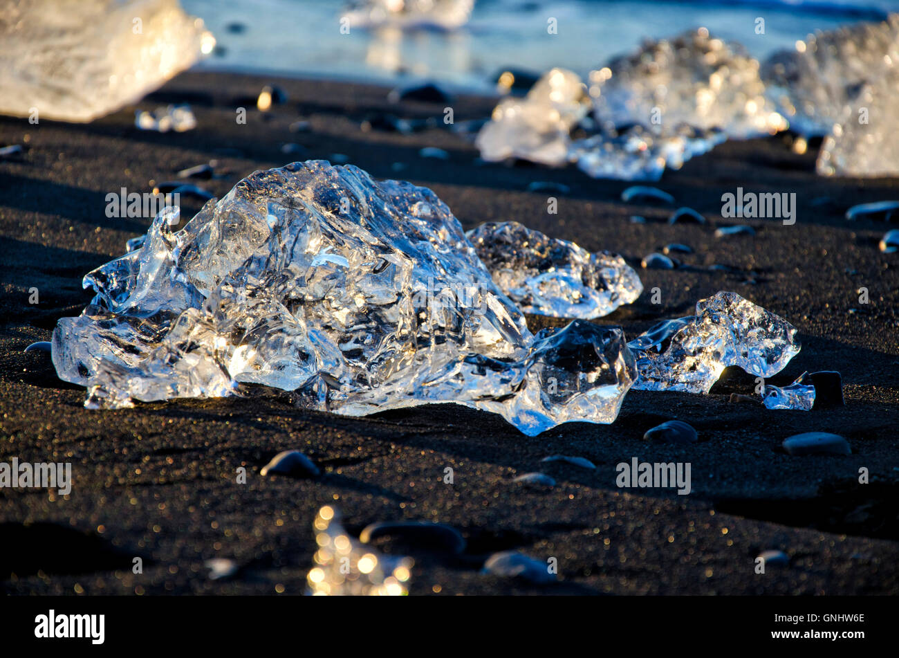 Icelandic icy beach Stock Photo - Alamy