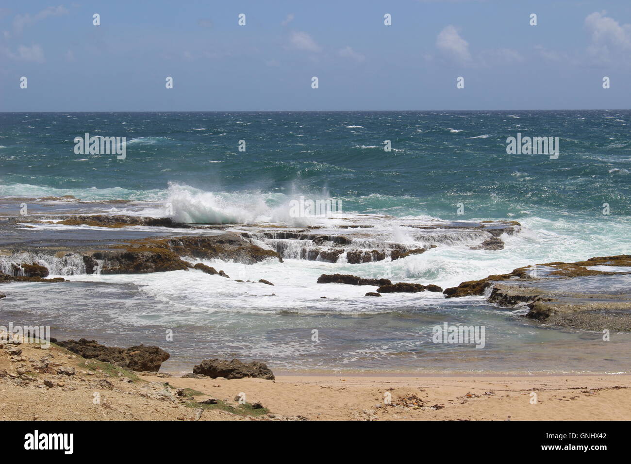Little Bay in Barbados, Caribbean Stock Photo - Alamy