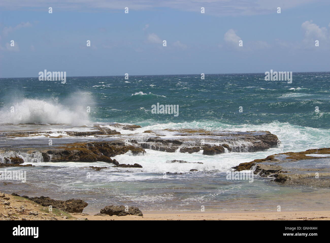 Little Bay in Barbados, Caribbean Stock Photo - Alamy