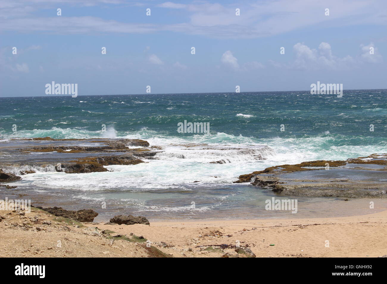 Little Bay in Barbados, Caribbean Stock Photo - Alamy