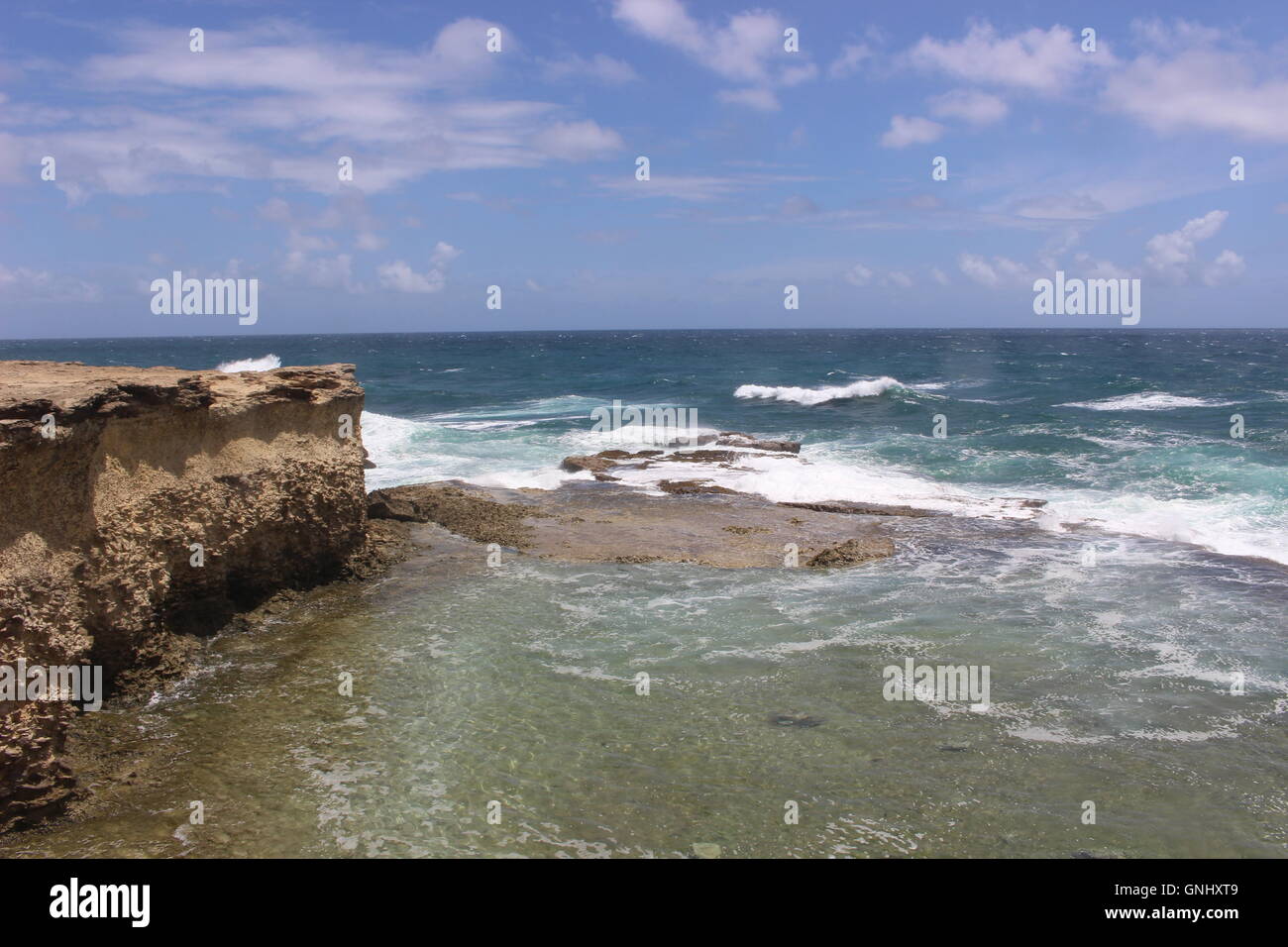 Little Bay in Barbados, Caribbean Stock Photo - Alamy
