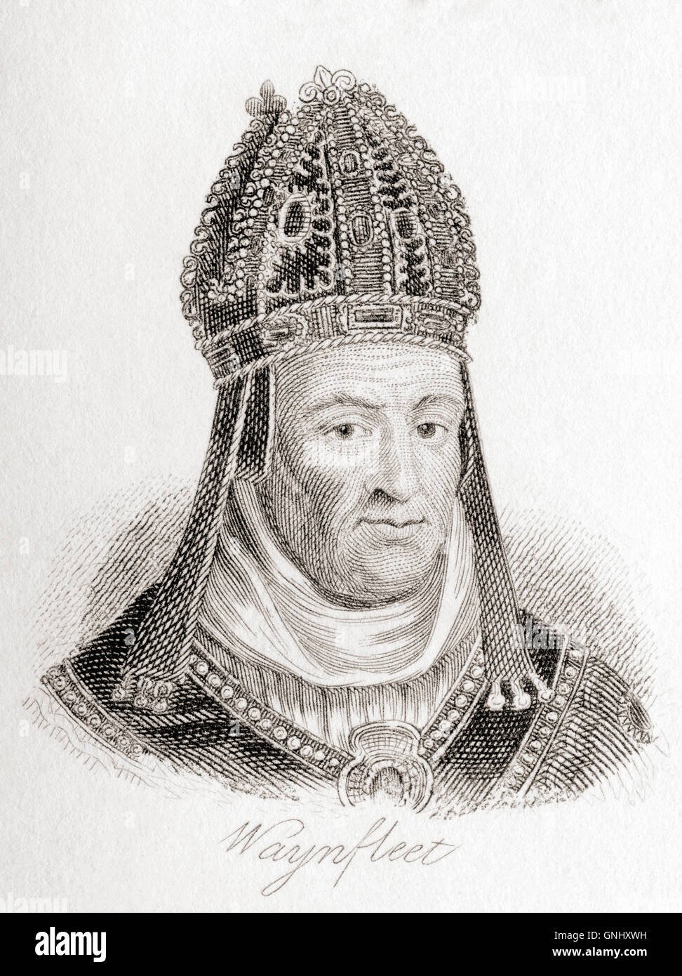 William Waynflete born William Patten, c. 1398 - 1486. Provost of Eton ...