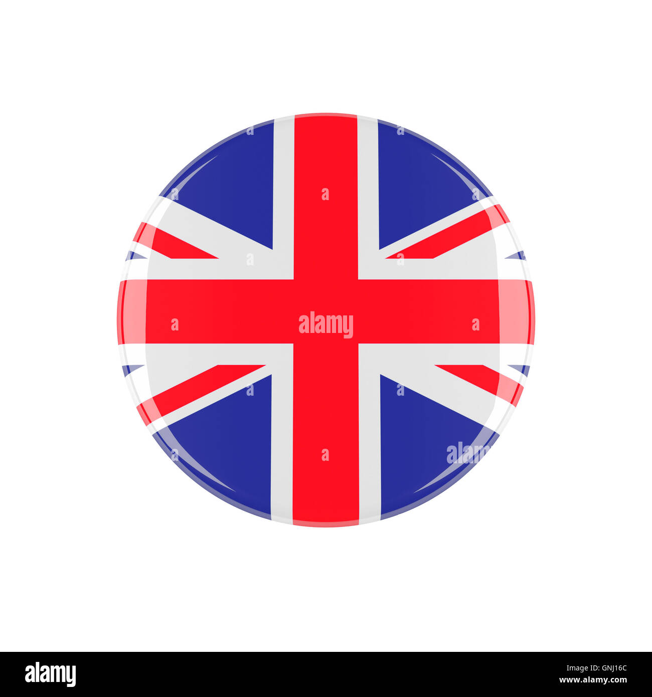 uk 3d button isolated on white background Stock Photo - Alamy