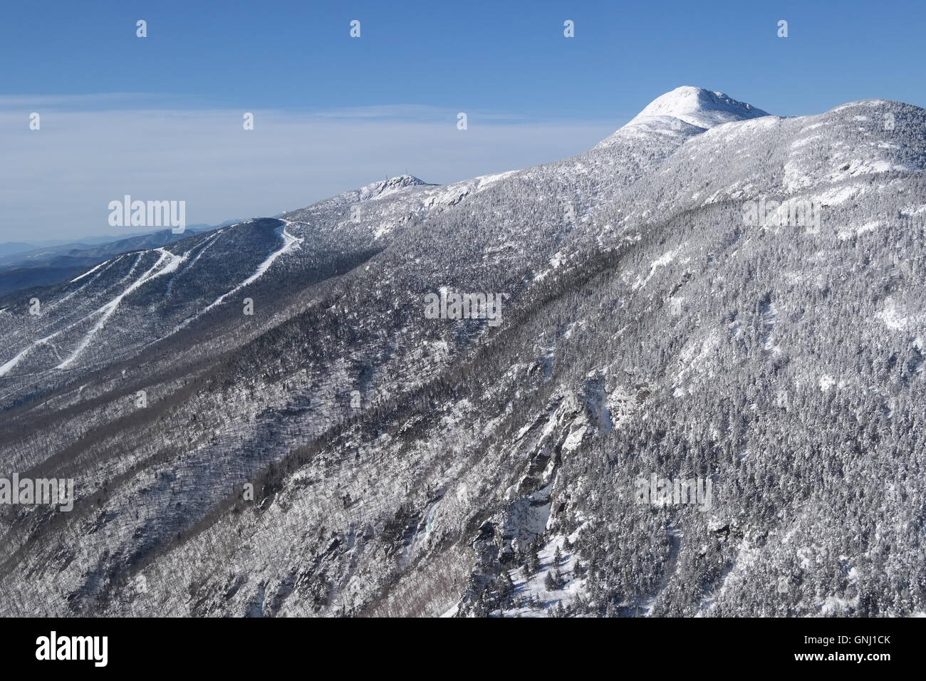 Snow covered Mountains, Vermont, United States Stock Photo - Alamy