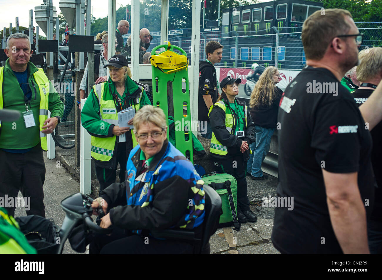 St John Ambulance volunteers at the Manx Festival of Motorcyling 2016 ...